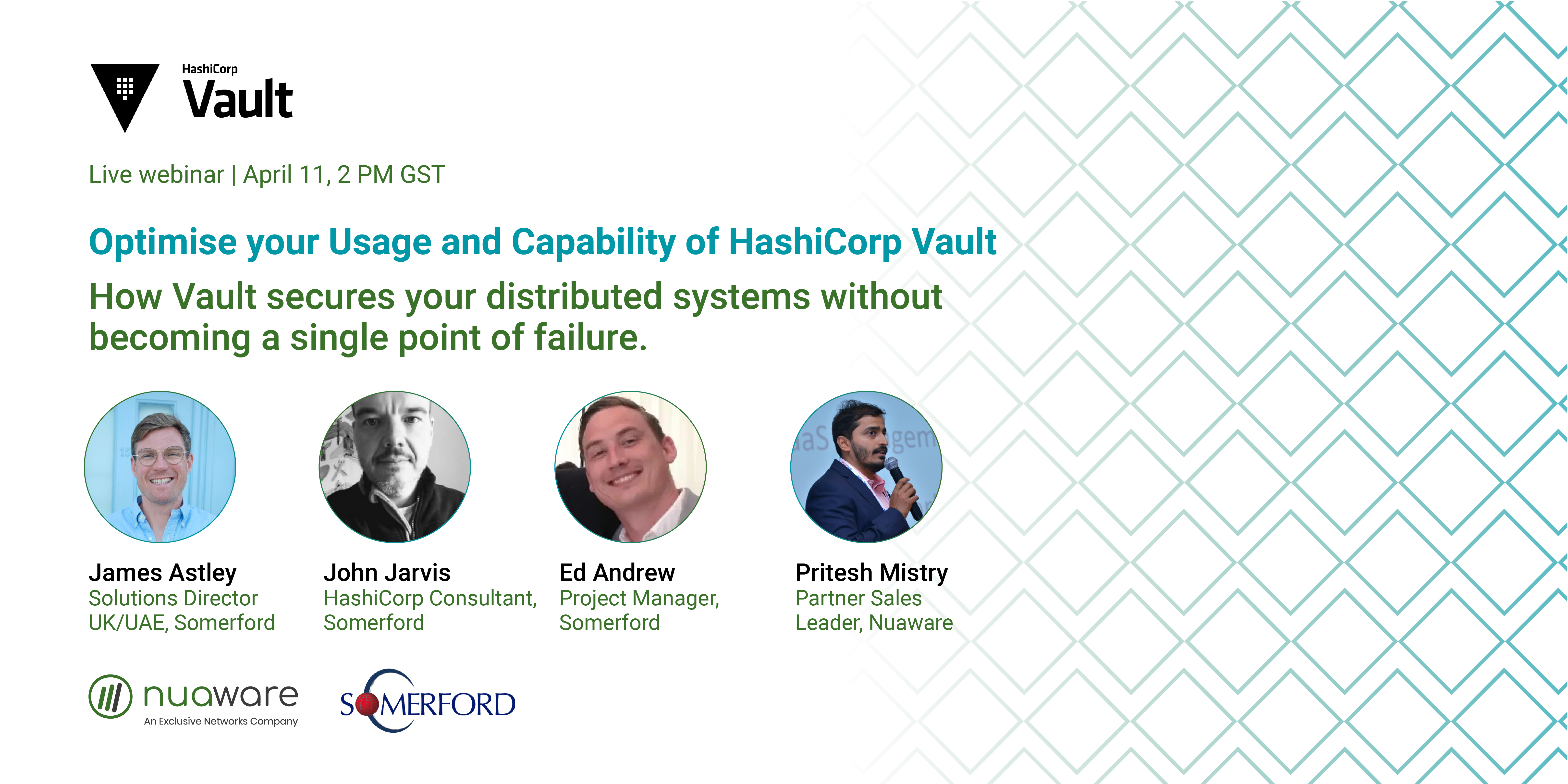 Webinar | Optimise your Usage and Capability of HashiCorp Vault | Nuaware & Somerford